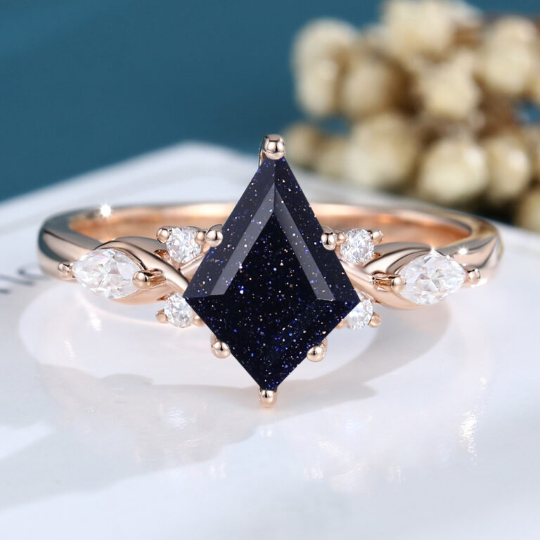 Blue Sandstone Rings Archives - LisaJewelryUS