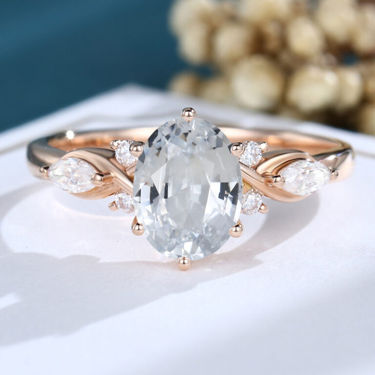 White Sapphire Rings Archives - LisaJewelryUS