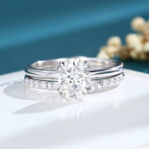 Unique Princess Cut Lab Grown Diamond White Gold Diamond Cluster Bridal ...