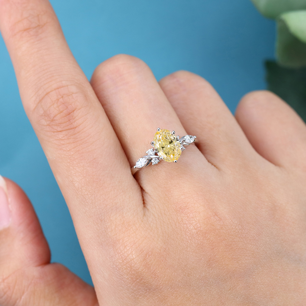 Ruby Ring Bezel Engagement Ring Oval Cut Ruby Hollow Ring - LisaJewelryUS