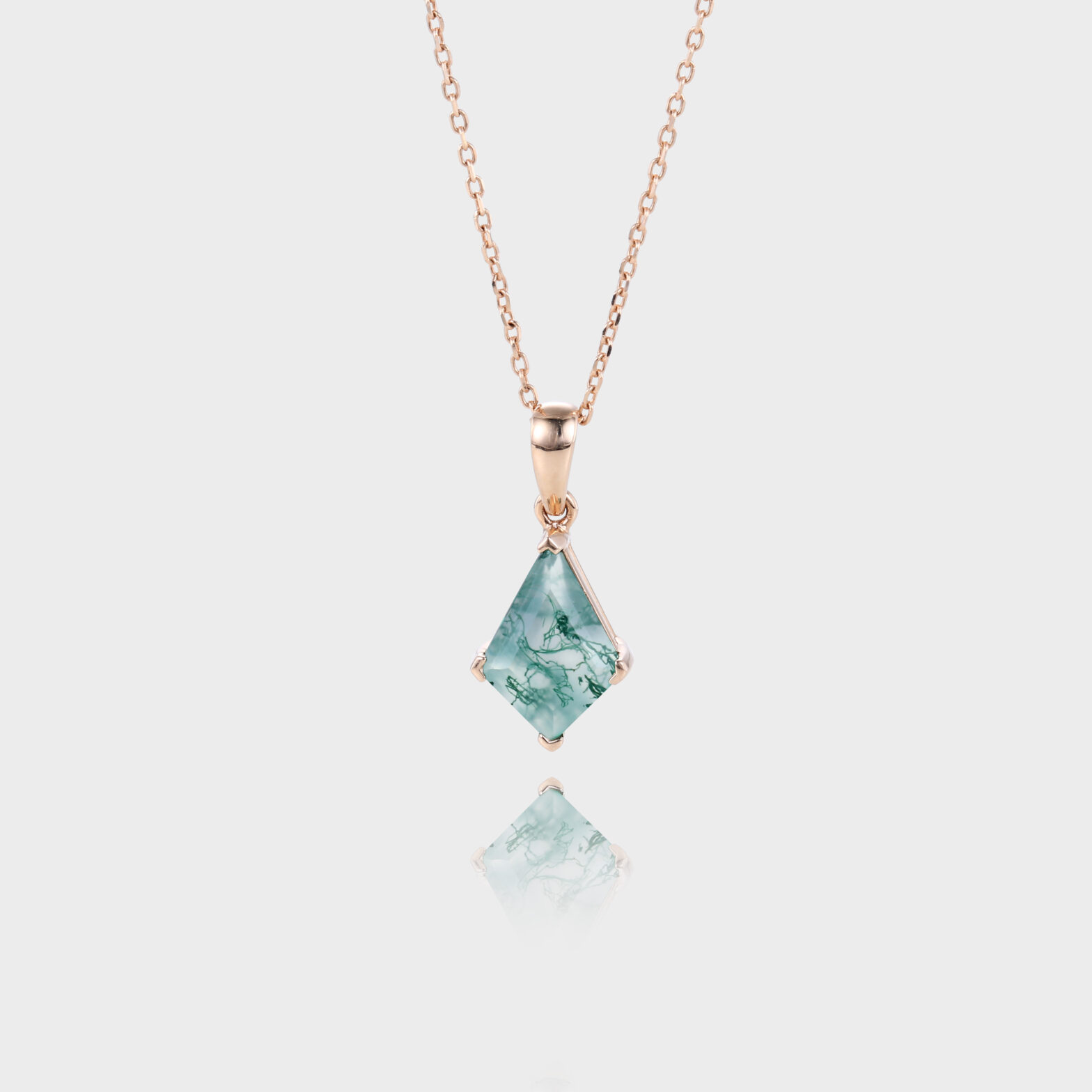 Princess Cut Lab Diamond Necklace Cluster Diamond Pendant Necklace ...