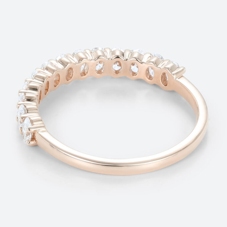 Eternity Ring Diamond Oval Cut Stacked Wedding Rings - LisaJewelryUS