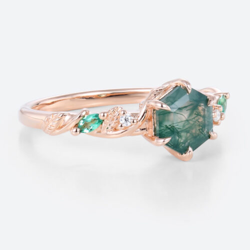 Nature Inspired Wedding Rings Gold Beautiful Engagement Rings ...