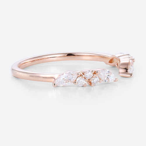 Open Band Ring? Lab Diamond Stacking Rings Simple Ring Design ...