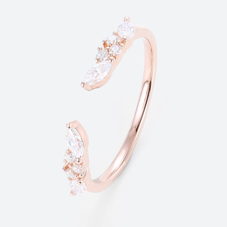 Open Band Ring? Lab Diamond Stacking Rings Simple Ring Design ...